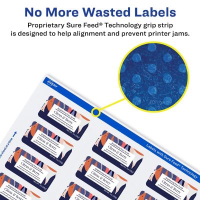 Avery Matte White Rectangle Labels, 2" x 2-5/8", 3,750 Labels ...