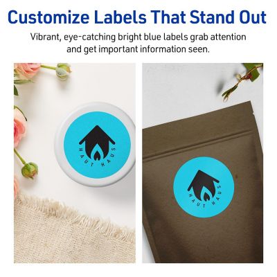 Avery Printable Round Labels, Bright Blue, 2.75" Diameter, 480ct ...
