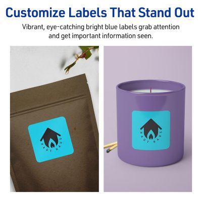 Avery Printable Square Labels, Bright Blue, 2" x 2", 960ct | Oriental ...