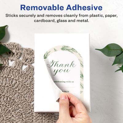 Avery Removable Arched Labels, 3" x 2.25", 900ct