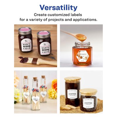 Avery Removable Arched Labels, 3" x 2.25", 900ct