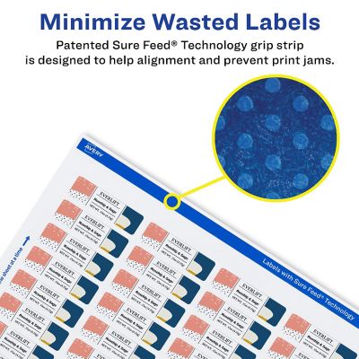 Avery Removable Rectangle Labels, .5" x 1.75", 3,000ct | Oriental Trading