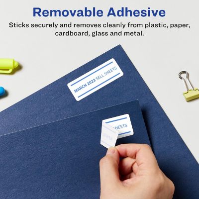 Avery Removable Rectangle Labels, 2/3" x 3-7/16", 1,500ct | Oriental ...
