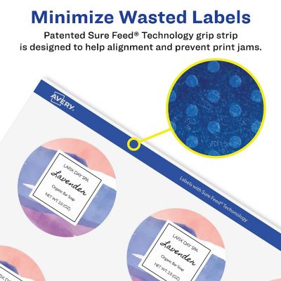 Avery Removable Round Labels, 2.75" diameter, 600ct | Oriental Trading