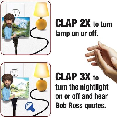 Bob Ross Talking Clapper Sound Activated Switch | Oriental Trading