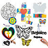Bulk 96 Pc. Kid’s DIY Religious Spring Craft Kit Assortment