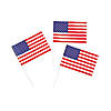 Bulk Plastic Small American Flags - 6" x 4" | Oriental Trading