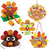 Bulk Terrific Turkey Craft Kit Assortment - Makes 60