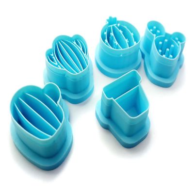 Cactus Clay Cutter Set, 4 Cacti and Pot, 5 pcs | Oriental Trading