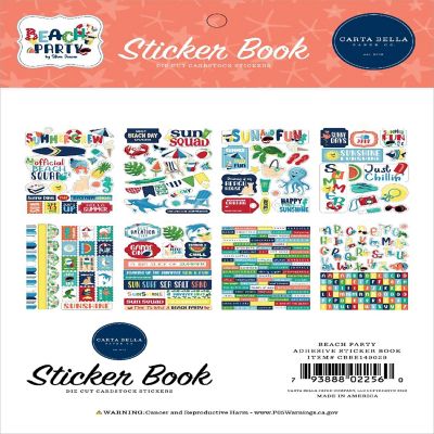 Carta Bella Sticker Book-Beach Party | Oriental Trading