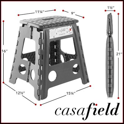 Casafield 2 Pack - 16" Collapsible Kids Folding Plastic Kitchen Step ...