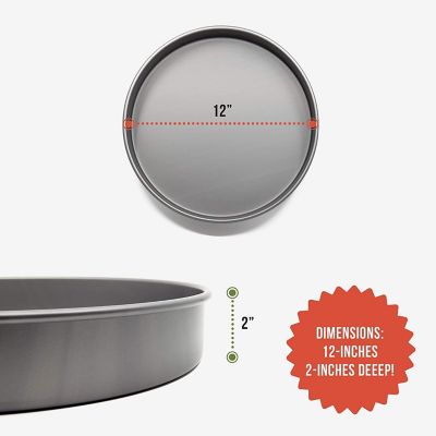 Chef Pomodoro Deep Dish Pizza Pan, Chicago Style (12-Inch)