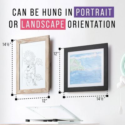 Childrens Storage Frames for Artwork - Front Opening Art Display Frame ...