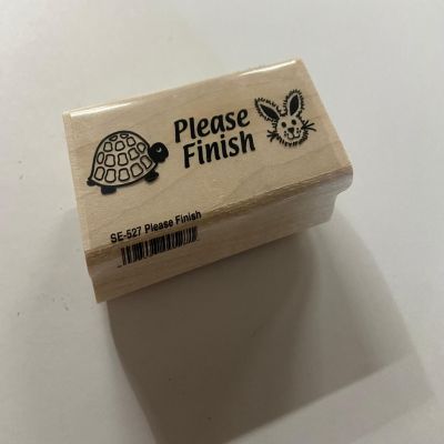 Creative Shapes Etc. - Teacher's Stamp - Please Finish | Oriental Trading