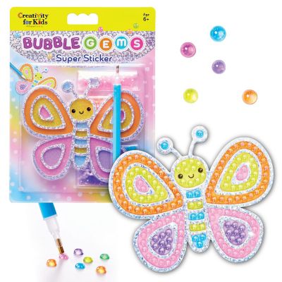 Creativity for Kids Bubble Gems(TM) Super Sticker Kit-Butterfly ...