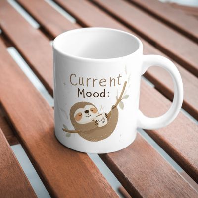 Current Mood_ Sloth Mug by Dancing Littles Jungle | Oriental Trading