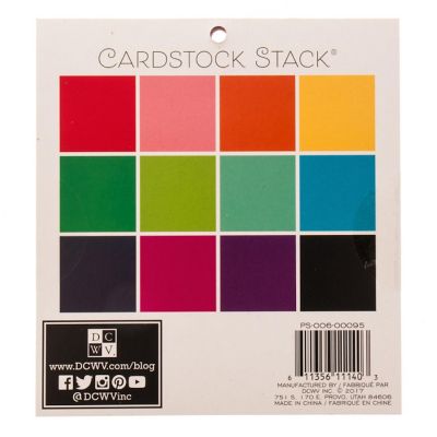 Dcwv Mat Stack 6 X 6 Brights Textured (42 Sh) Ps-006-00095 | Oriental Trading