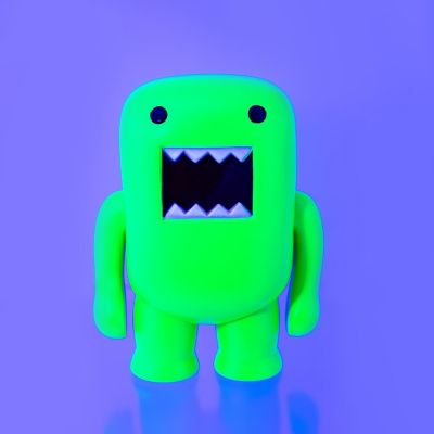Domo Black Light Green 4" Vinyl Figure | Oriental Trading