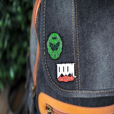 Doom Eternal Slayer & Logo Pin Set Exclusive Enamel Collector Pins Set ...