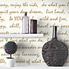 Dream Big Script Gold Peel & Stick Wallpaper | Oriental Trading