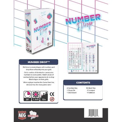 Dup Number Drop - Retro Roll & Write, Video Game Theme, | Oriental Trading