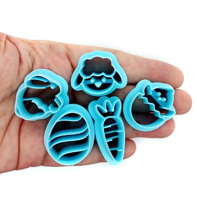 Easter Clay Cutter Set - Rabbit, Lamb, Egg & Carrot - 5 pcs | Oriental ...