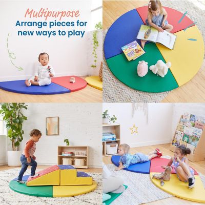 ECR4Kids SoftZone All-Around Activity Mat, Assorted, 4-Piece | Oriental ...