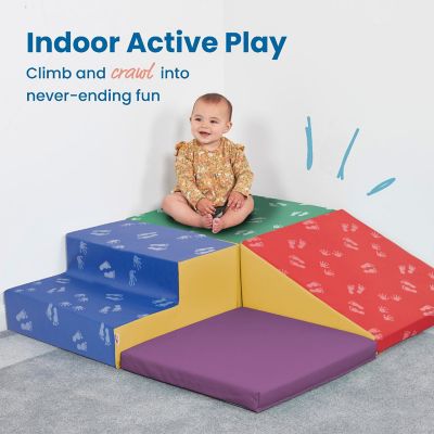 ECR4Kids SoftZone Little Me Corner Climber, Assorted, 4-Piece ...