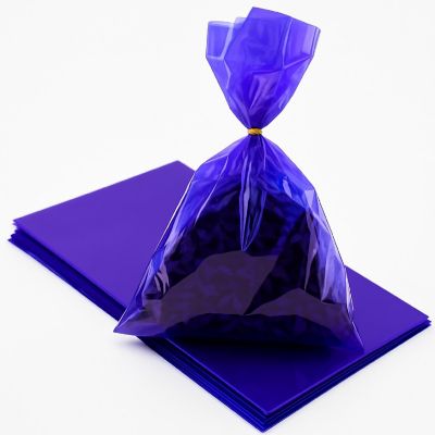 Edge Collections - 11" x 5" - Purple - Solid Color Cello Bags ...