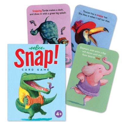 eeBoo Snap Playing Card Game with Rhymes