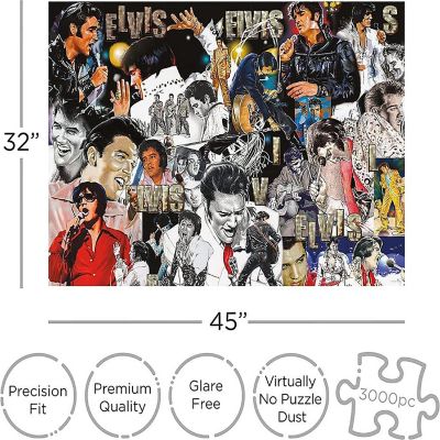 Elvis Presley Collage 3000 Piece Jigsaw Puzzle | Oriental Trading