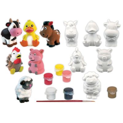 Farm Friends - Plaster Figurine Paint Set | Oriental Trading