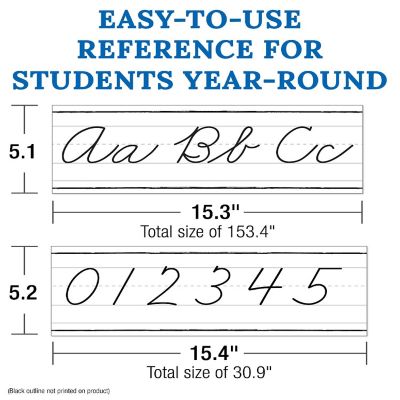 Farmhouse Alphabet Line: Cursive Bulletin Board Set | Oriental Trading