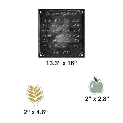 Farmhouse Alphabet Line: Cursive Bulletin Board Set | Oriental Trading