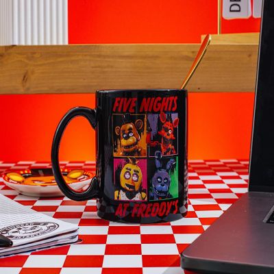 Five Nights At Freddy's Character Grid Ceramic Mug Holds 20 Ounces ...