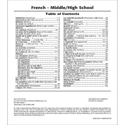French, Grades 6 - 12 | Oriental Trading