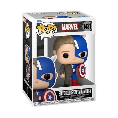 Funko Pop! Marvel Comics - Split Steve Rogers/Captain America #1431 ...