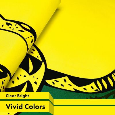 G128 3X5Ft Gadsden 4 Corner Grommets 150D Polyester Flag | Oriental Trading