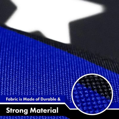 G128 3X5Ft Thin Blue 4 Corner Grommets 150D Polyester Flag | Oriental ...