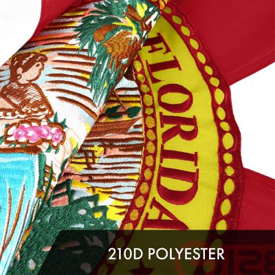 G128 5X8Ft 1Pk Florida Embroidered 210D Polyester Flag | Oriental Trading