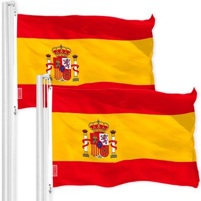 G128 - Spain Spanish Flag 3x5FT 2 Pack 150D Printed Polyester ...