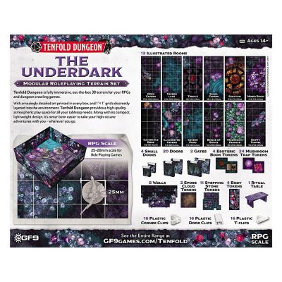 Gale Force 9: Tenfold Dungeon - The Underdark Modular Rpg Terrain Set ...