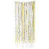 Gold, SIlver & White Streamer Backdrop | Oriental Trading