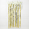 Gold, SIlver & White Streamer Backdrop | Oriental Trading
