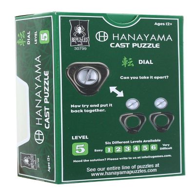 Hanayama Level 5 Cast Metal Brain Teaser Puzzle - Dial | Oriental Trading