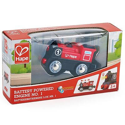 Hape: Battery Powered Engine No.1 - Red-White-Black -3+ | Oriental Trading