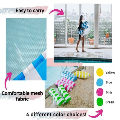 Inflatable Swimming Pool PVC Float Lounge Blue | Oriental Trading