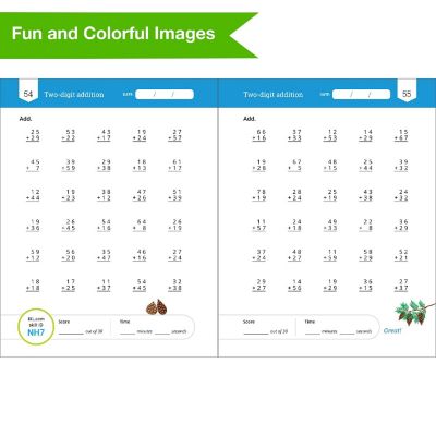 IXL Addition Facts & Fluency 2nd Grade Math Workbook, Second Grade Math ...