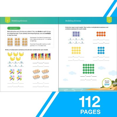 IXL Division 3rd Grade Math Workbook, Math Workbook Covering Math Facts ...