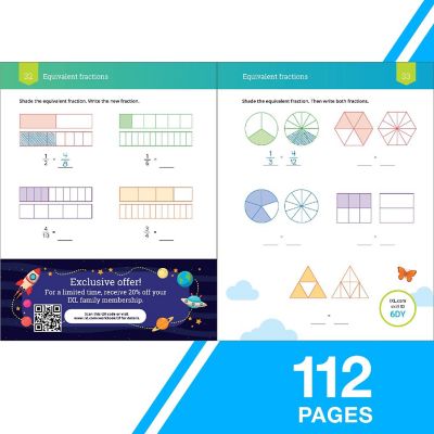 IXL Fractions 3rd Grade Math Workbook, Covering Adding, Subtracting ...